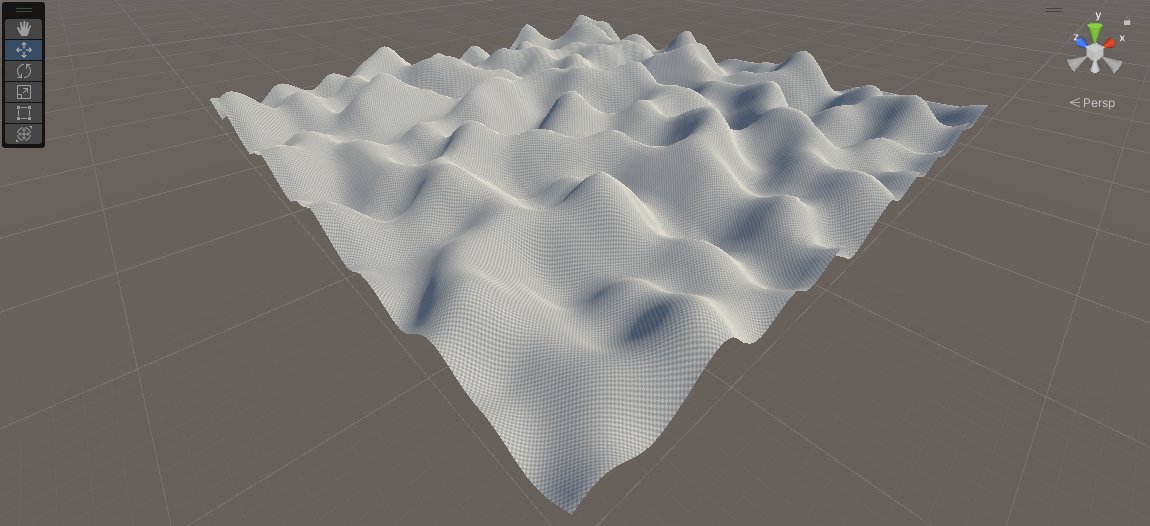 Perlin ノイズを使用した Unity Terrain の生成。