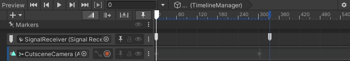 Unity Cinemachine カットシーン タイムライン
