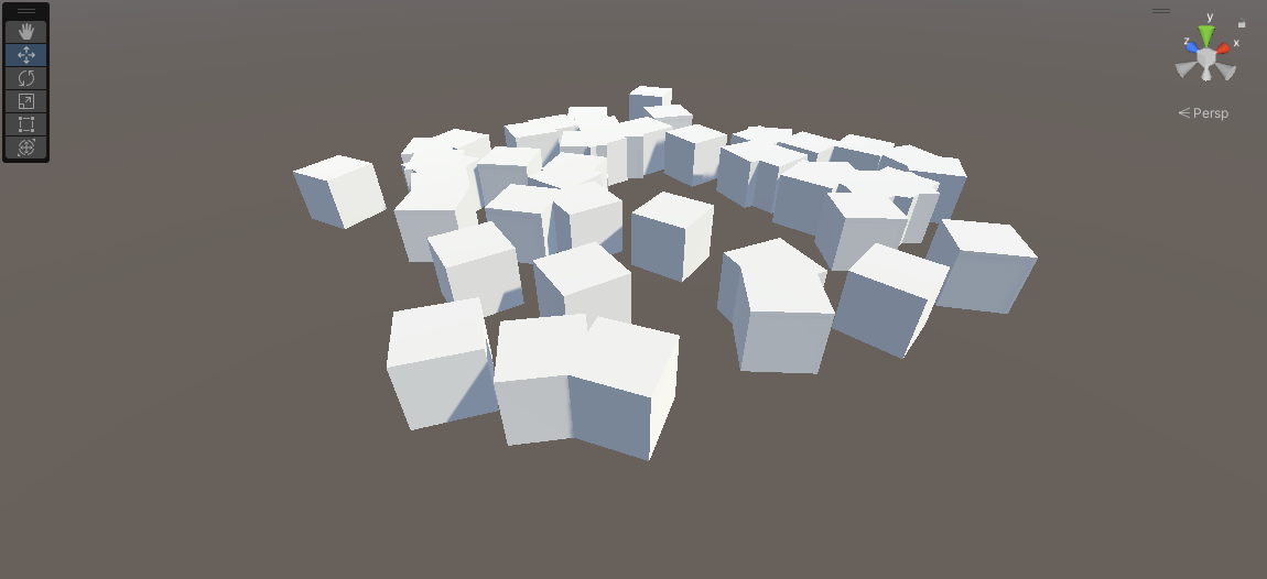 Unity でのプロシージャル オブジェクトの配置。