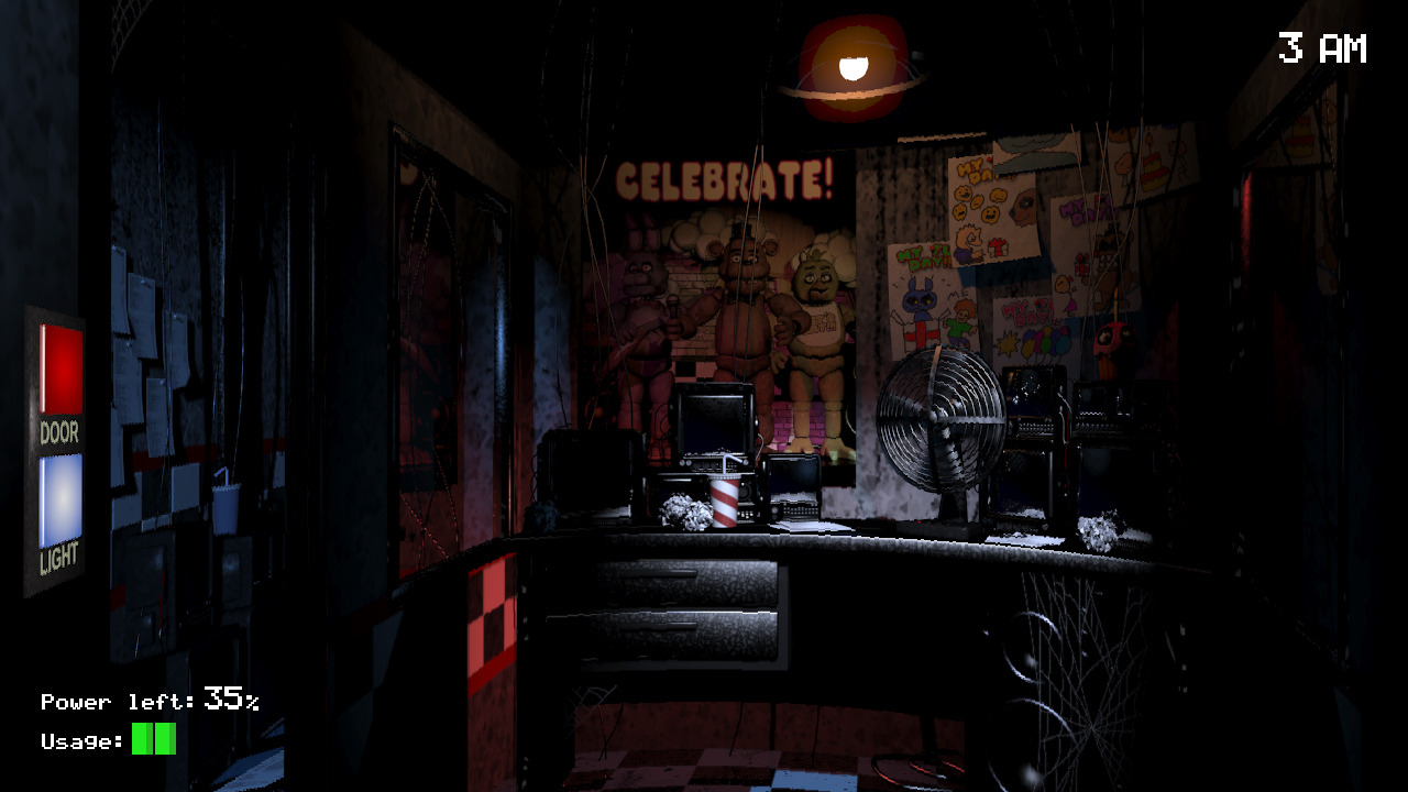 Five Nights at Freddy のスクリーンショット。