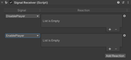 Unity タイムライン信号追加反応